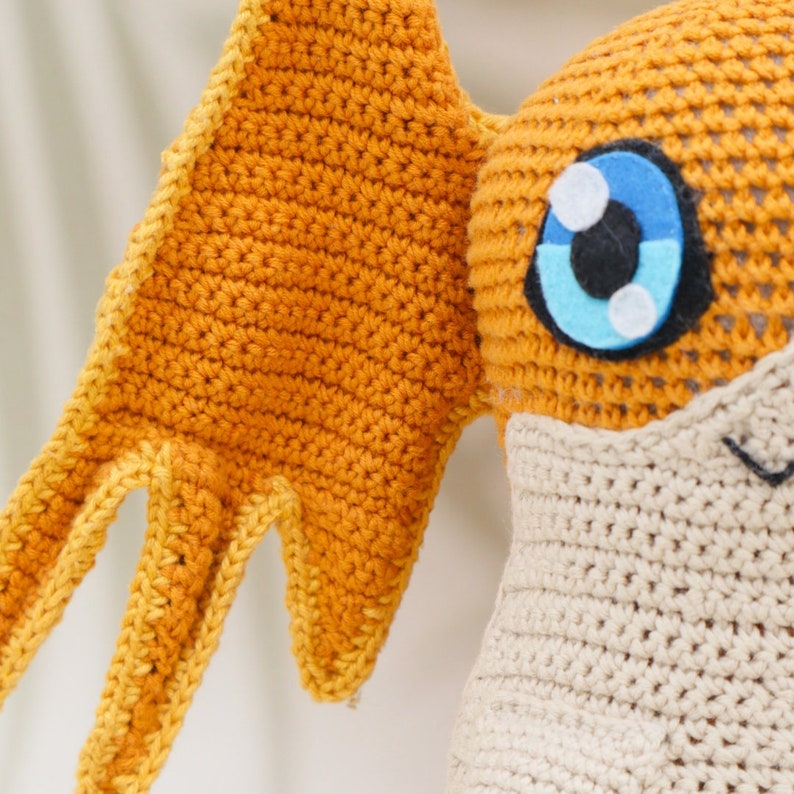 PDF Patamon Amigurumi Pattern, Step-by-step Crochet Doll Guide, Crochet ...