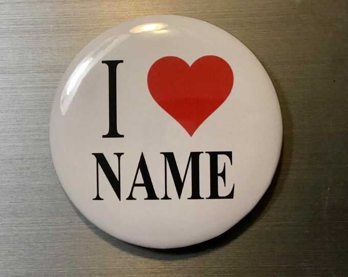 Personalize I Heart Buttons, I Love your Text Here 1.25 or 2.25 Pinback ...