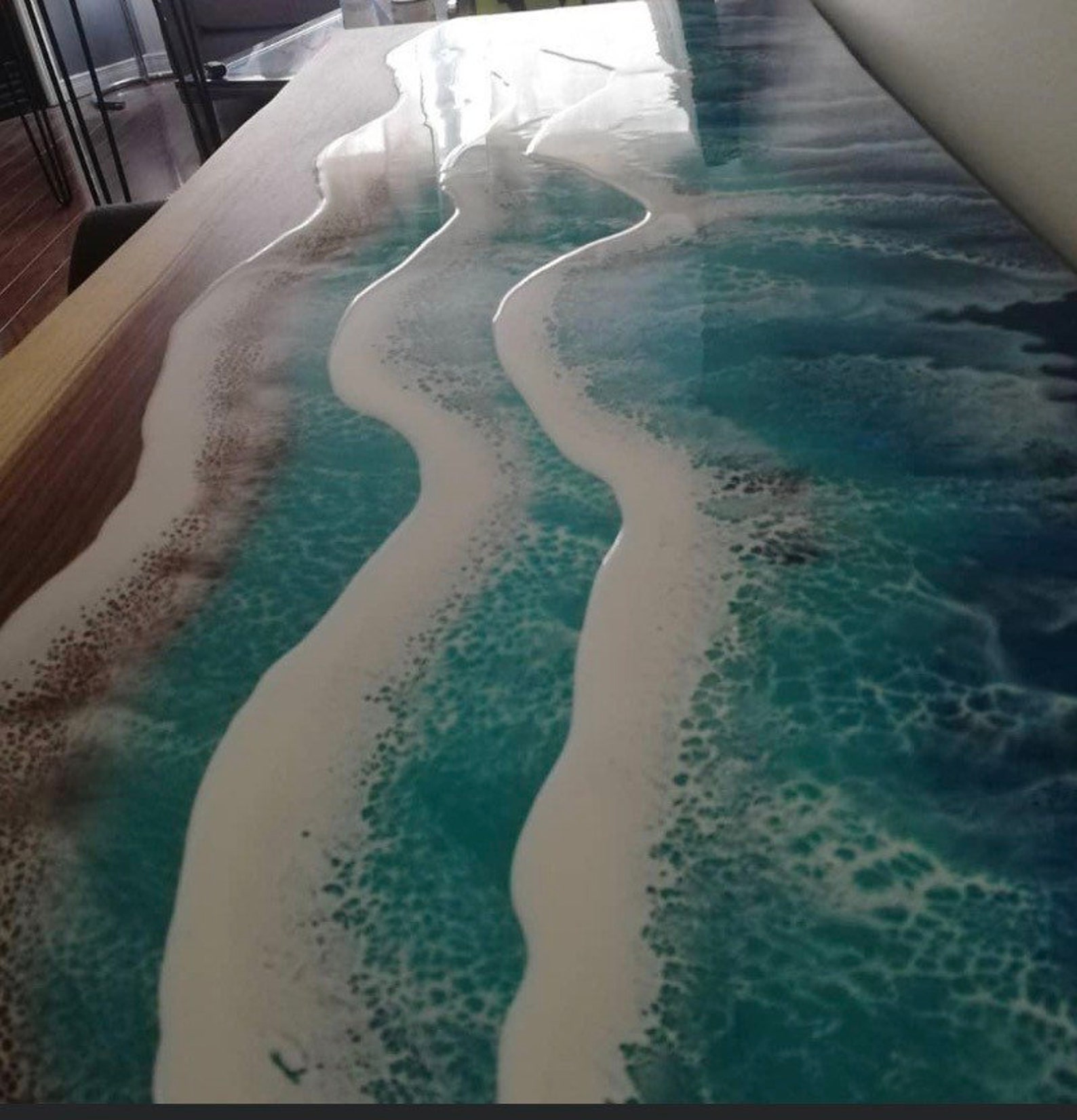 Amazing Live Edge Ocean Desk - Etsy