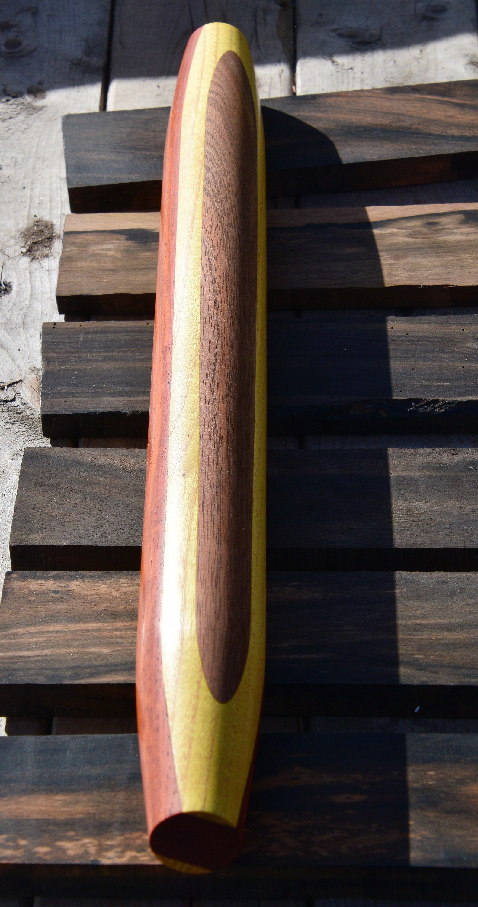 Texas Tri-color Rolling Pin Osage Orange Padauk and Black | Etsy