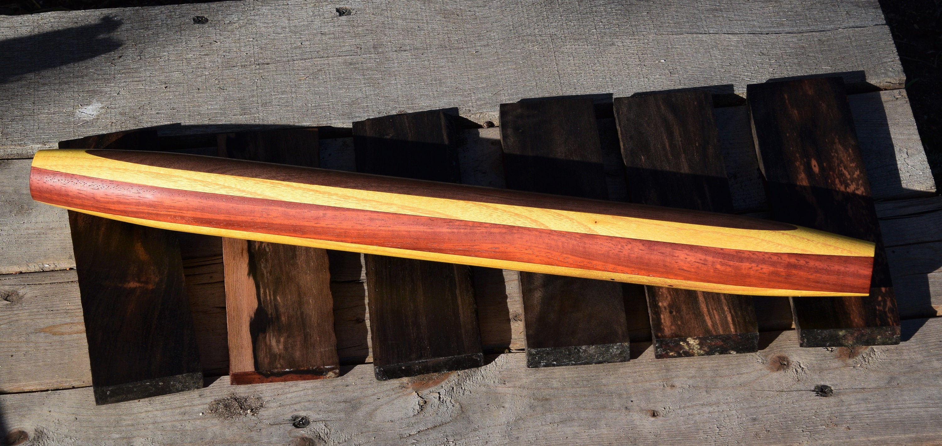 Texas Tri-color Rolling Pin Osage Orange Padauk and Black | Etsy