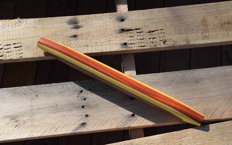Texas Tri-color Rolling Pin, Osage Orange, Padauk, and Black Walnut ...