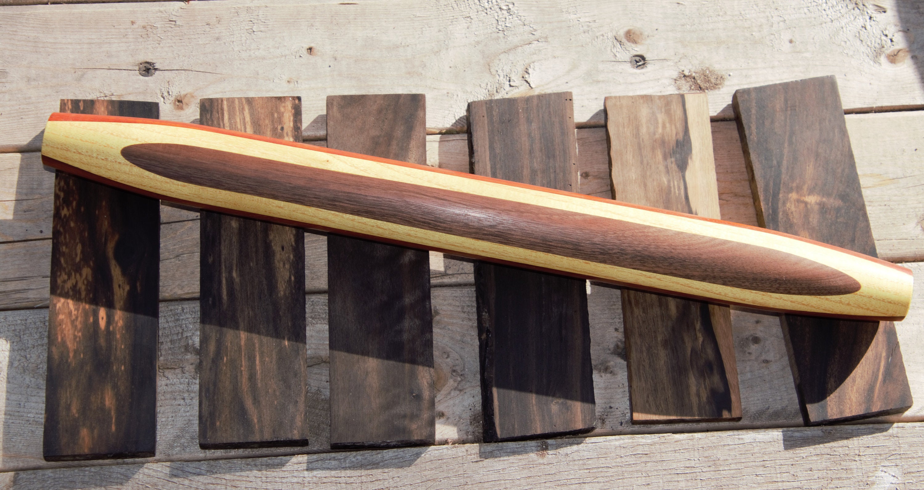 Texas Tri-color Rolling Pin Osage Orange Padauk and Black | Etsy