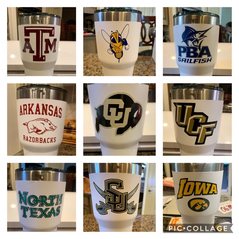 Custom/personalized College Tumblers - Etsy