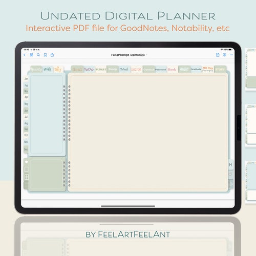 Digital Life Planner Digital Ipad Planner Notability | Etsy