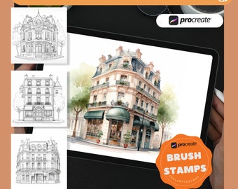 Cartoon House, 95 Procreate Stamps, Brushes for Procreate on Ipad ...