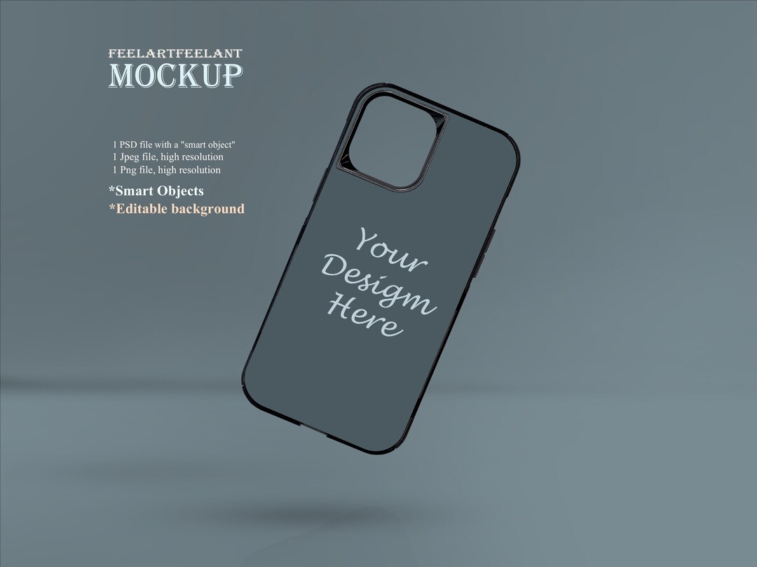 Mockup -iphone 12 Pro Max Case Mock Up, Editable Background and Color ...
