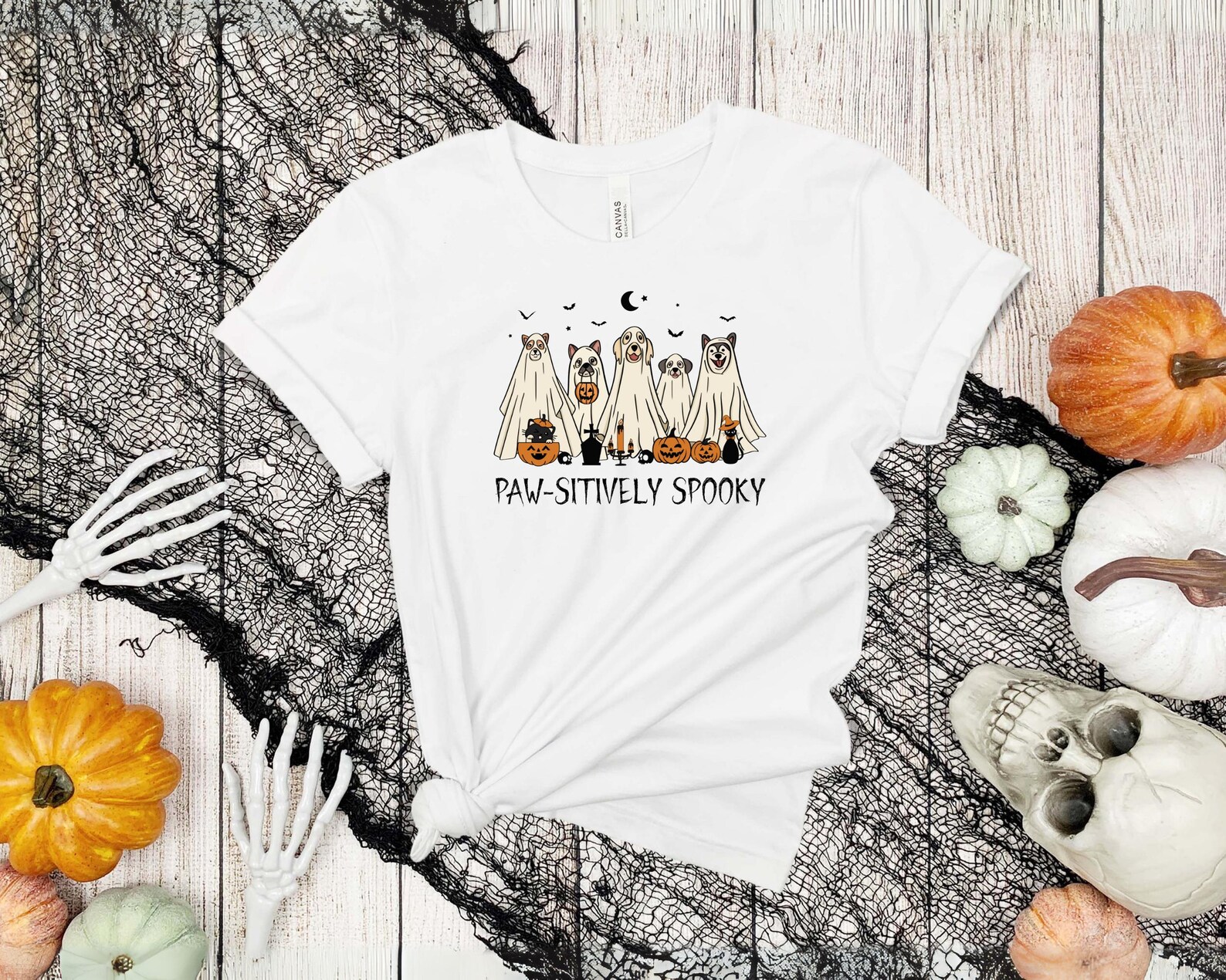 Paws and Claws Ghost Squad PNG | Cute Halloween Dog and Cat Digital ...