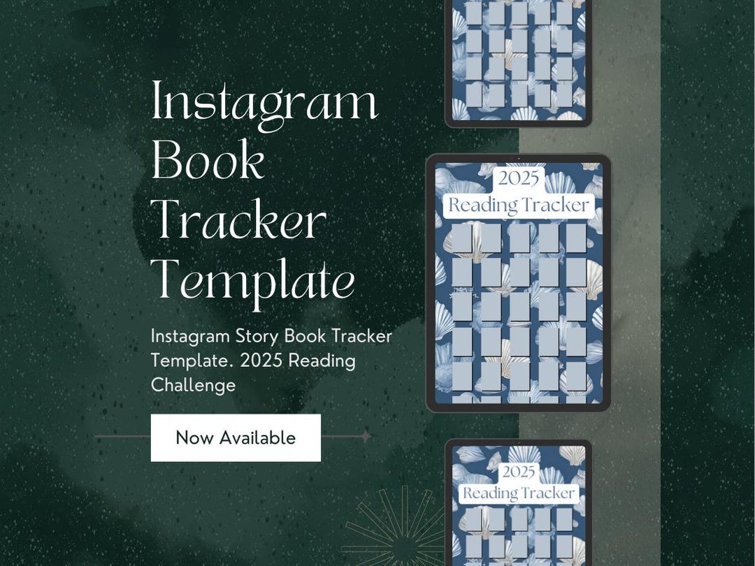 2025 Reading Tracker | Instagram Story Template for Book Lovers ...
