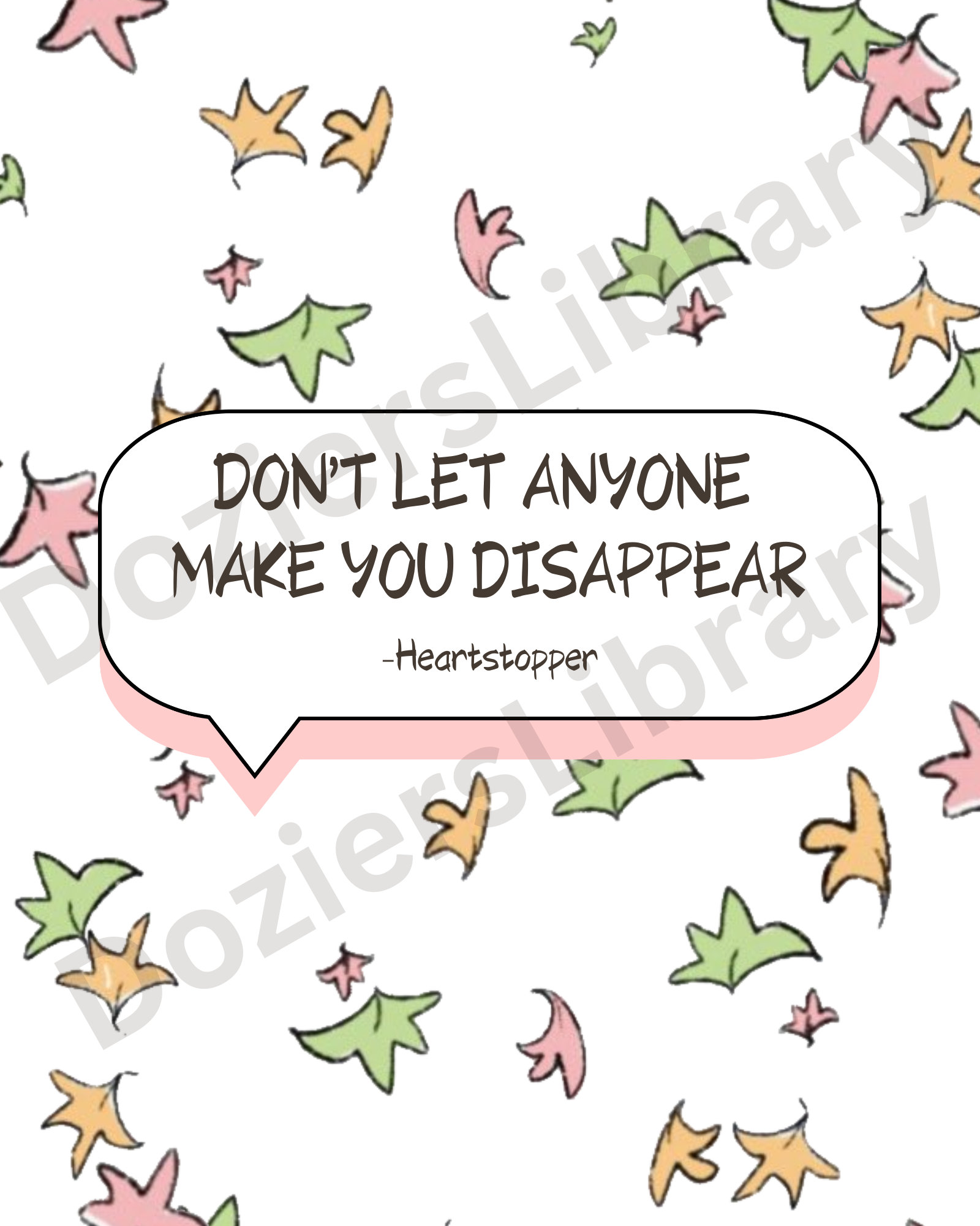 Heartstopper Quote Print 8in by 10in Digital Print Printable Art - Etsy