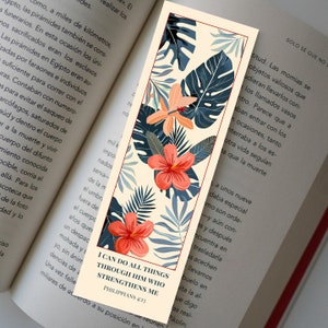 Palm Print Bible Verse Bookmarks Set of 5 | Scripture Bookmark Gifts ...