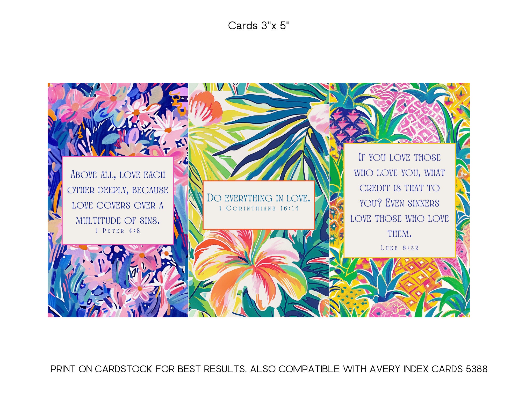 Digital Prayer Card Bundle: 20 Bible Verses About Love | Print or Share ...