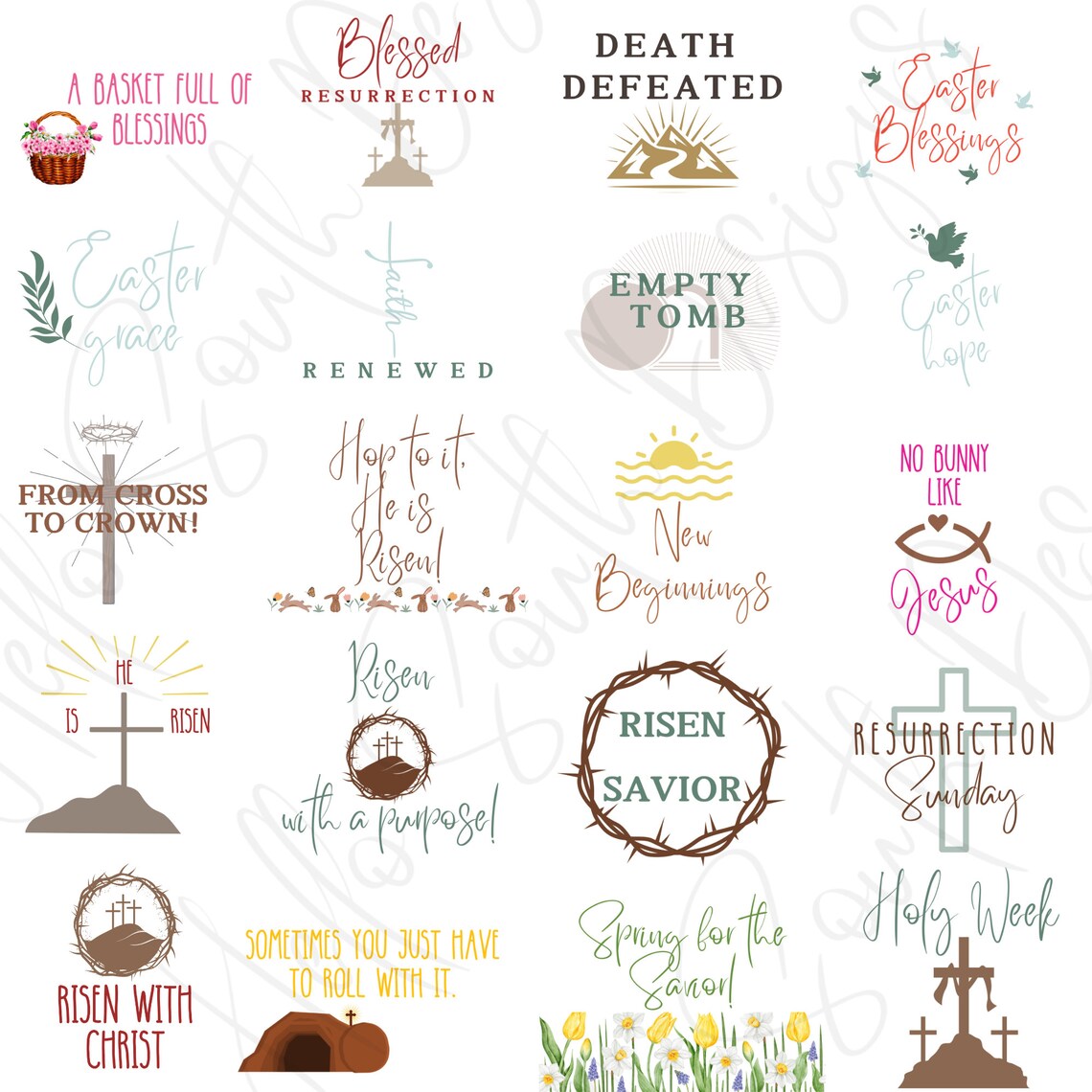 Christian Easter Clip Art Bundle – 20 Designs | Perfect for Crafting ...