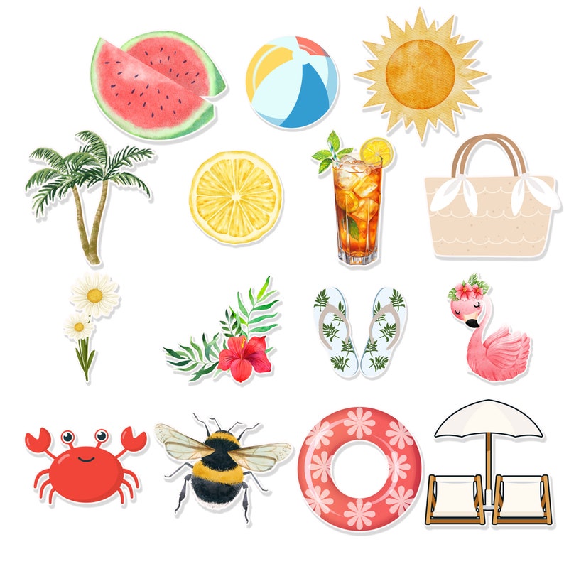 Summer Vibes Seamless Digital Paper Set 12” X 12” With 15 Bonus ...