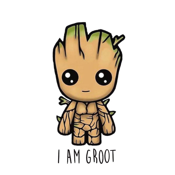 Groot Laptop Sticker - Etsy