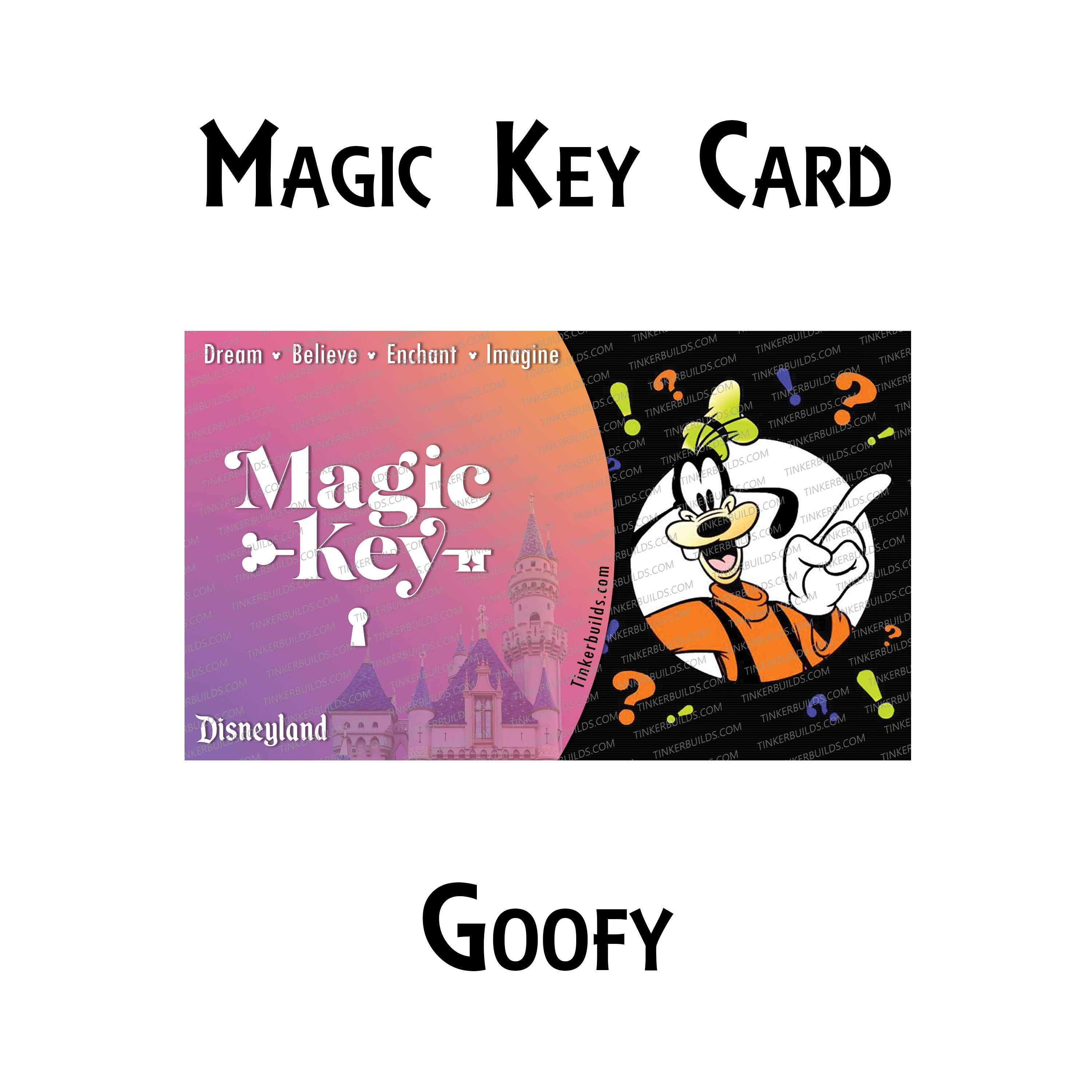 Mickey and Friends Physical Magic Key Card | Etsy