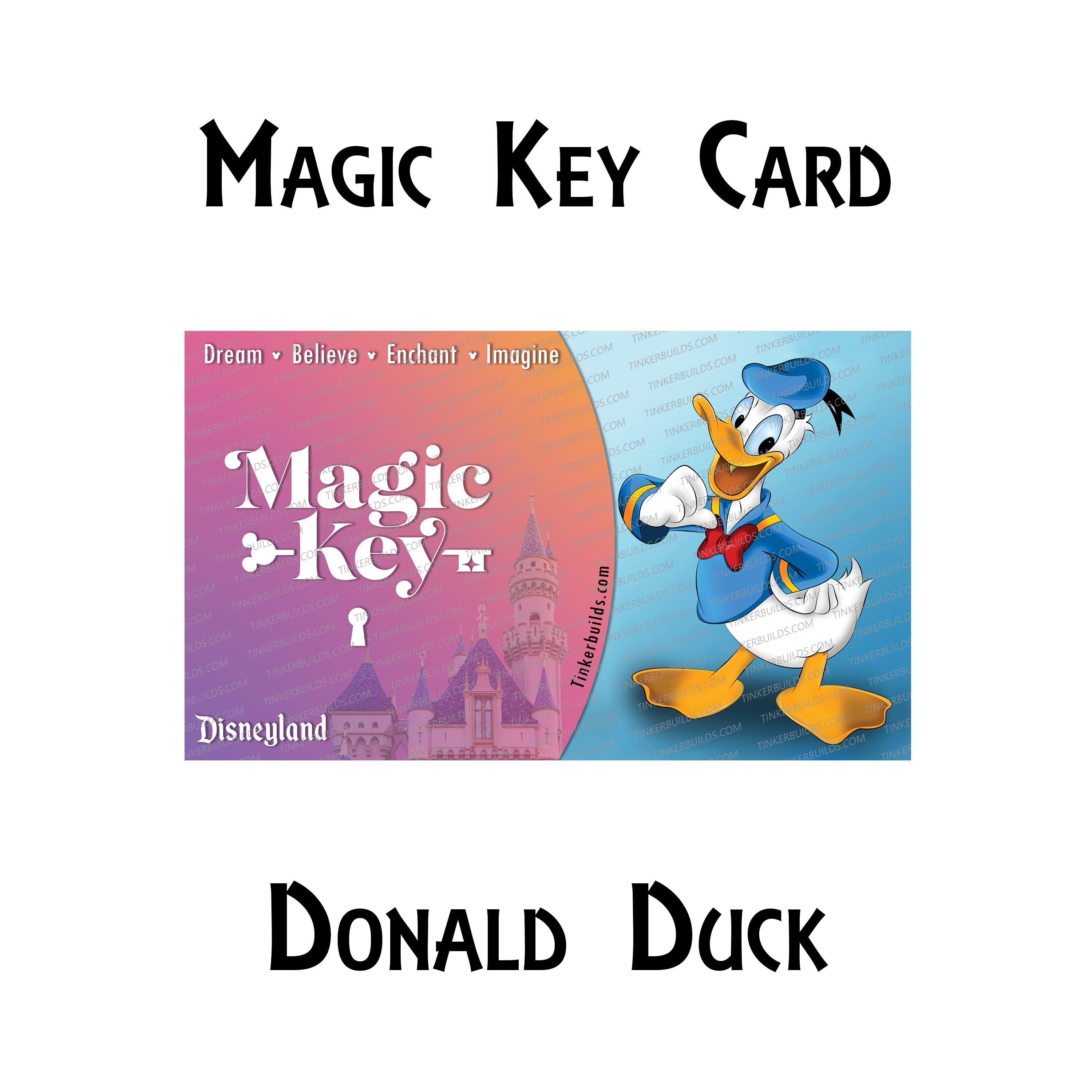 Mickey and Friends | Physical Magic Key Card - Etsy