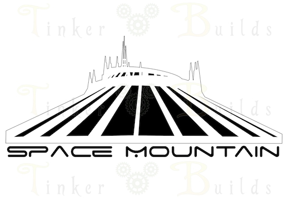 Space Mountain Window Decal | Etsy