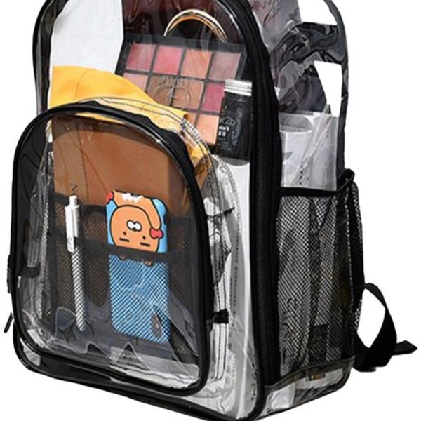 Clear Backpack for School - Etsy