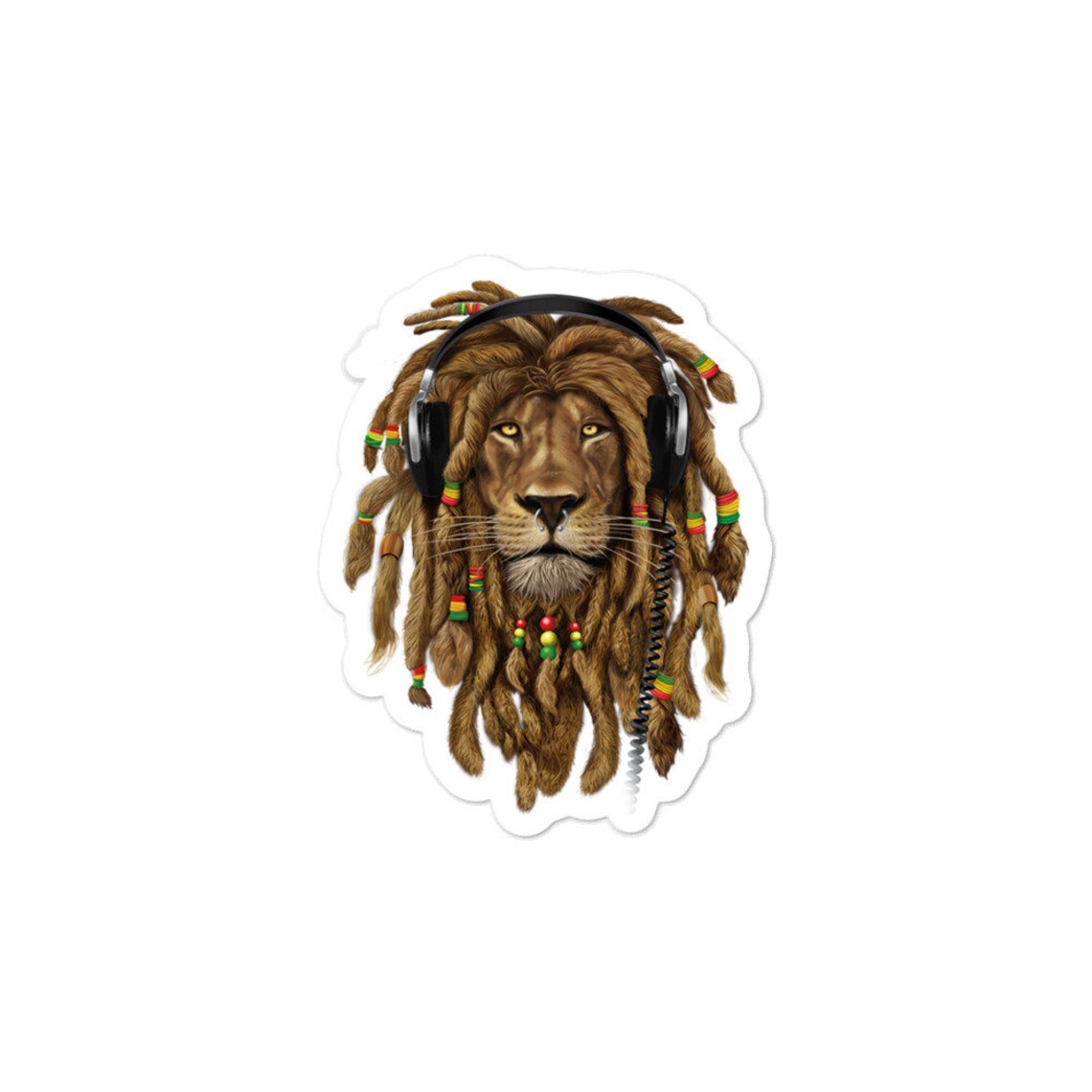 Rasta Lion Sticker Rasta Sticker Lion of Judah Sticker Leo - Etsy