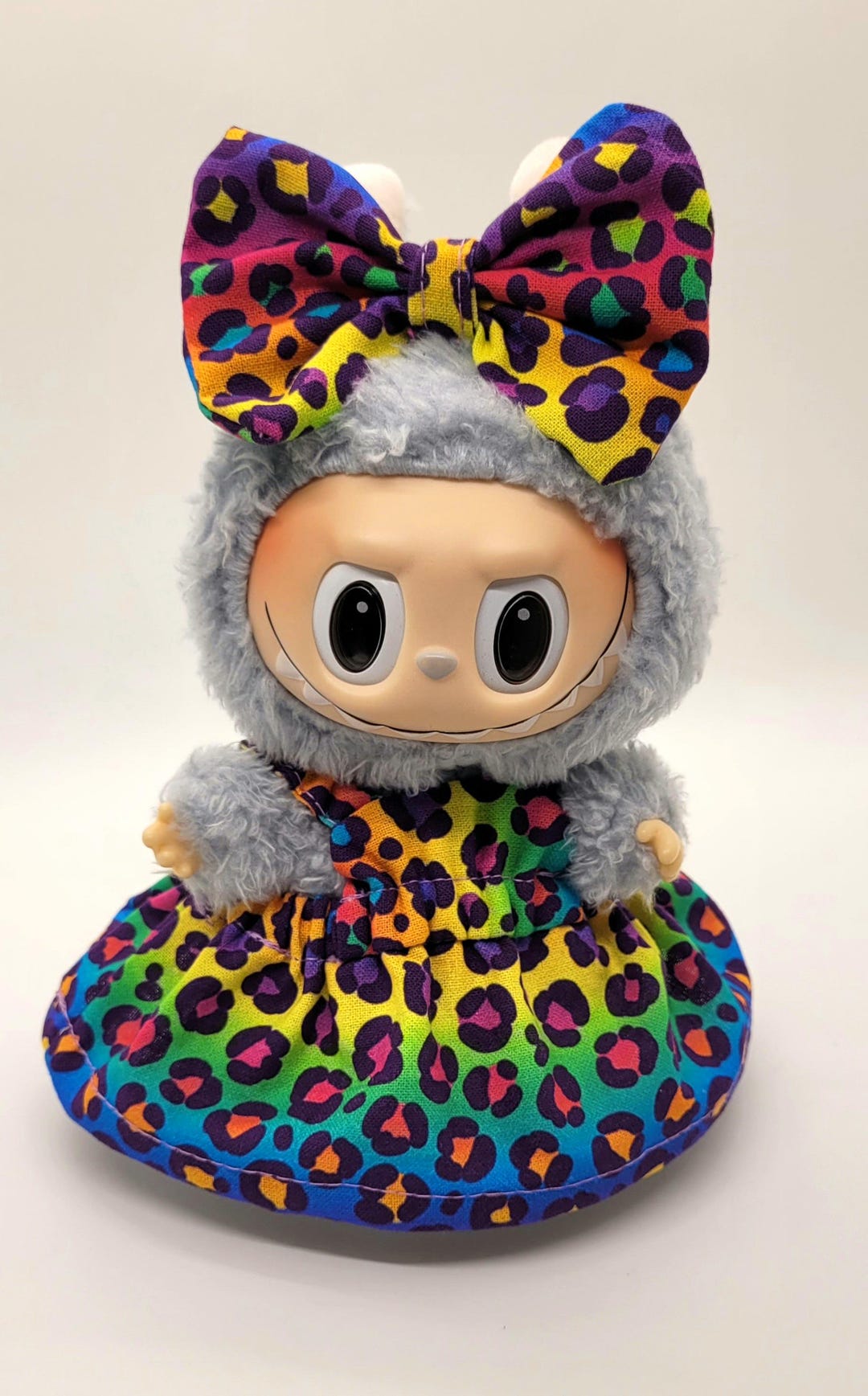 Multicolor Labubu Outfits - Lisa Frank Inspired - Leopard Print Dress ...