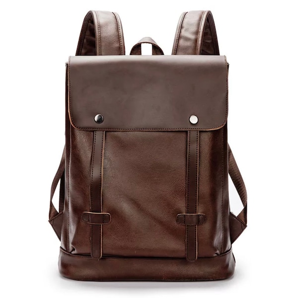 Leather Laptop Backpack Women - Etsy