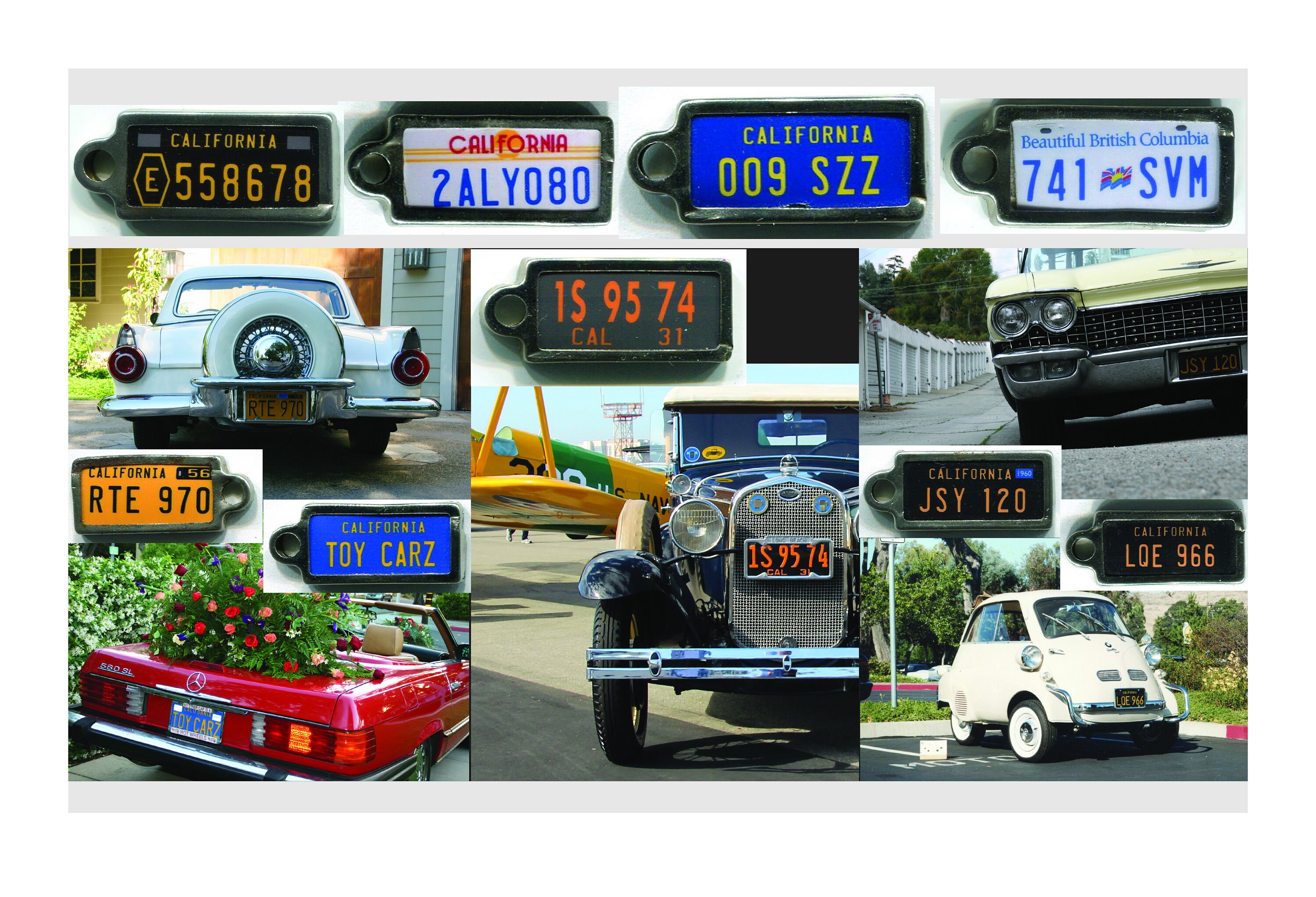 HANDMADE Custom Reproduction DAV License Plate Key Fob Key Chain for ...