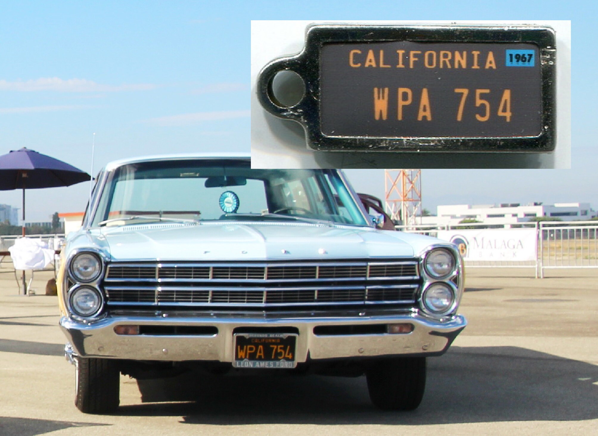 HANDMADE Custom Reproduction DAV License Plate Key Fob Key Chain for ...