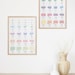 Learn NUMBERS 1 to 20 in Arabic Rainbow Colour Poster Children's Room ...