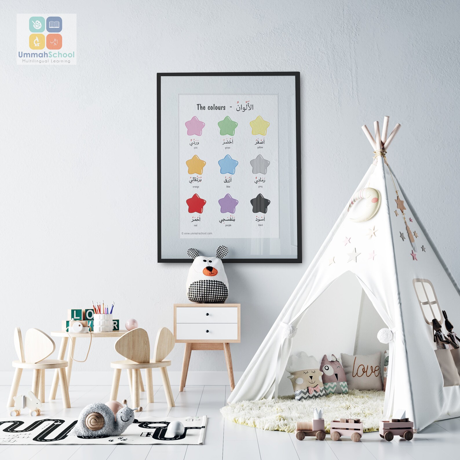 Learn Colours in Arabic for Children Learning Posters | Arabic ...