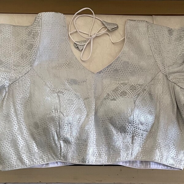 Silver Blouse - Etsy
