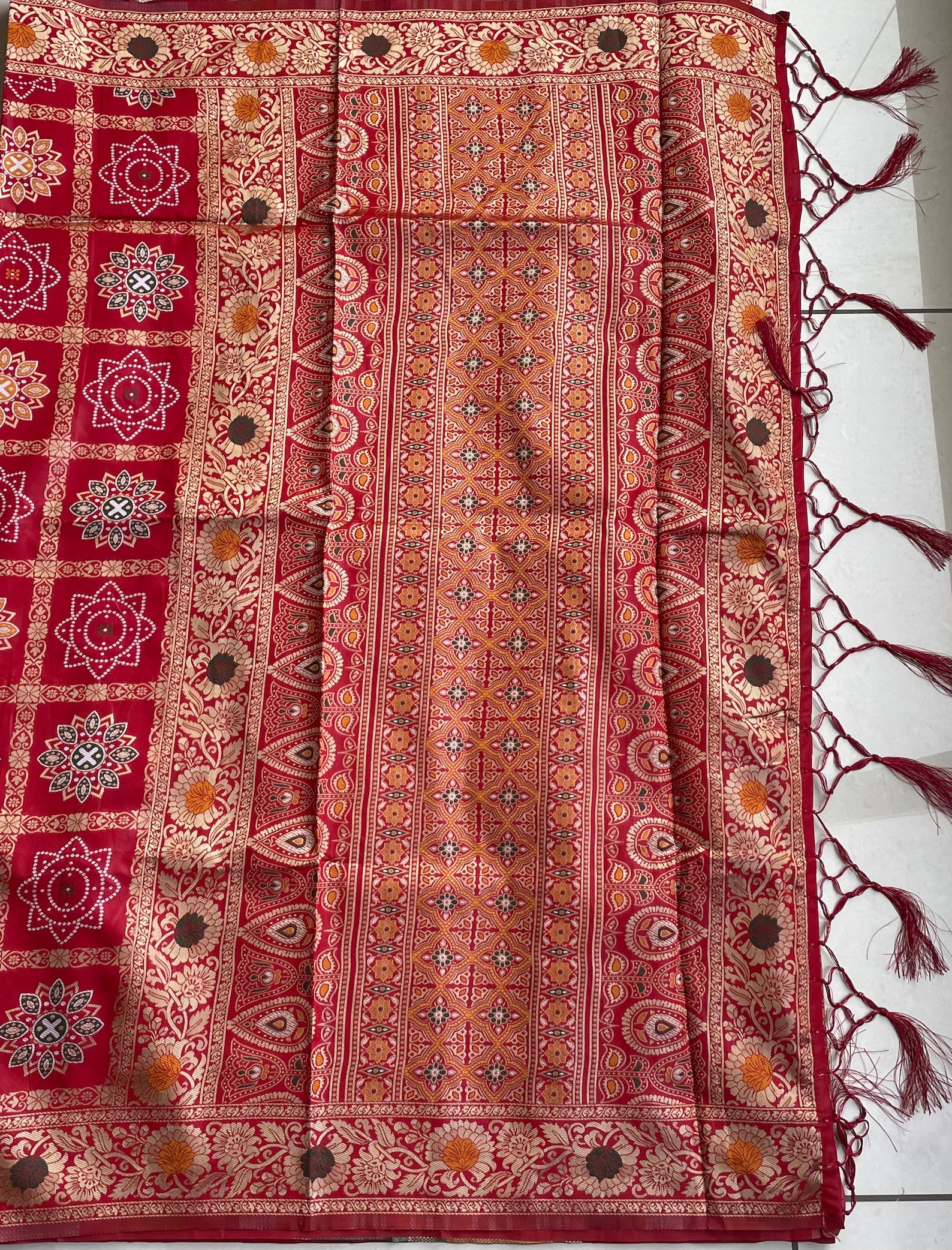 Silk Gharchola Type Saree 1952 - Etsy UK