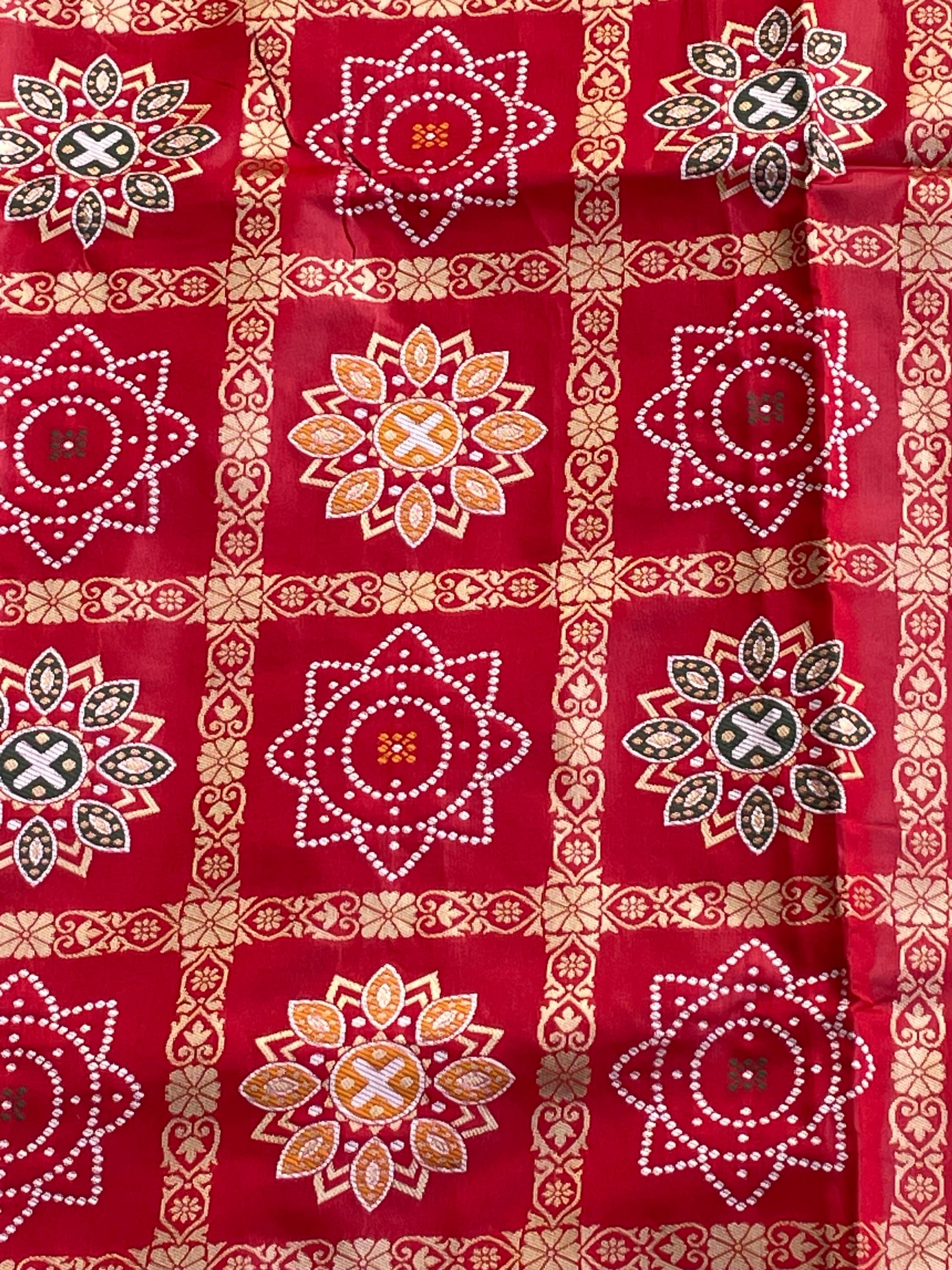 Silk Gharchola Type Saree 1952 - Etsy UK