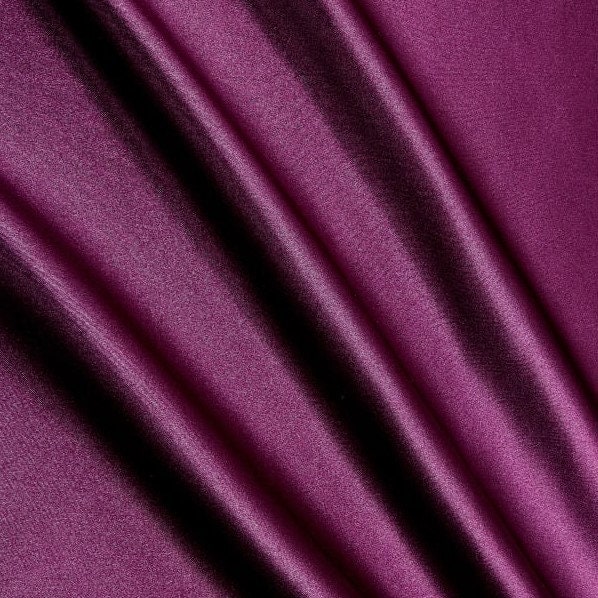 Plum Bridal Satin Fabric Silky Smooth Shinny Sold by Yard 58 Inches ...