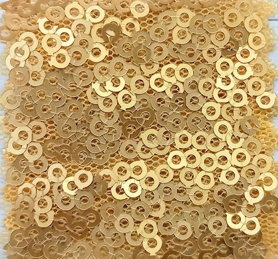 Matte Gold Sequin Fabric