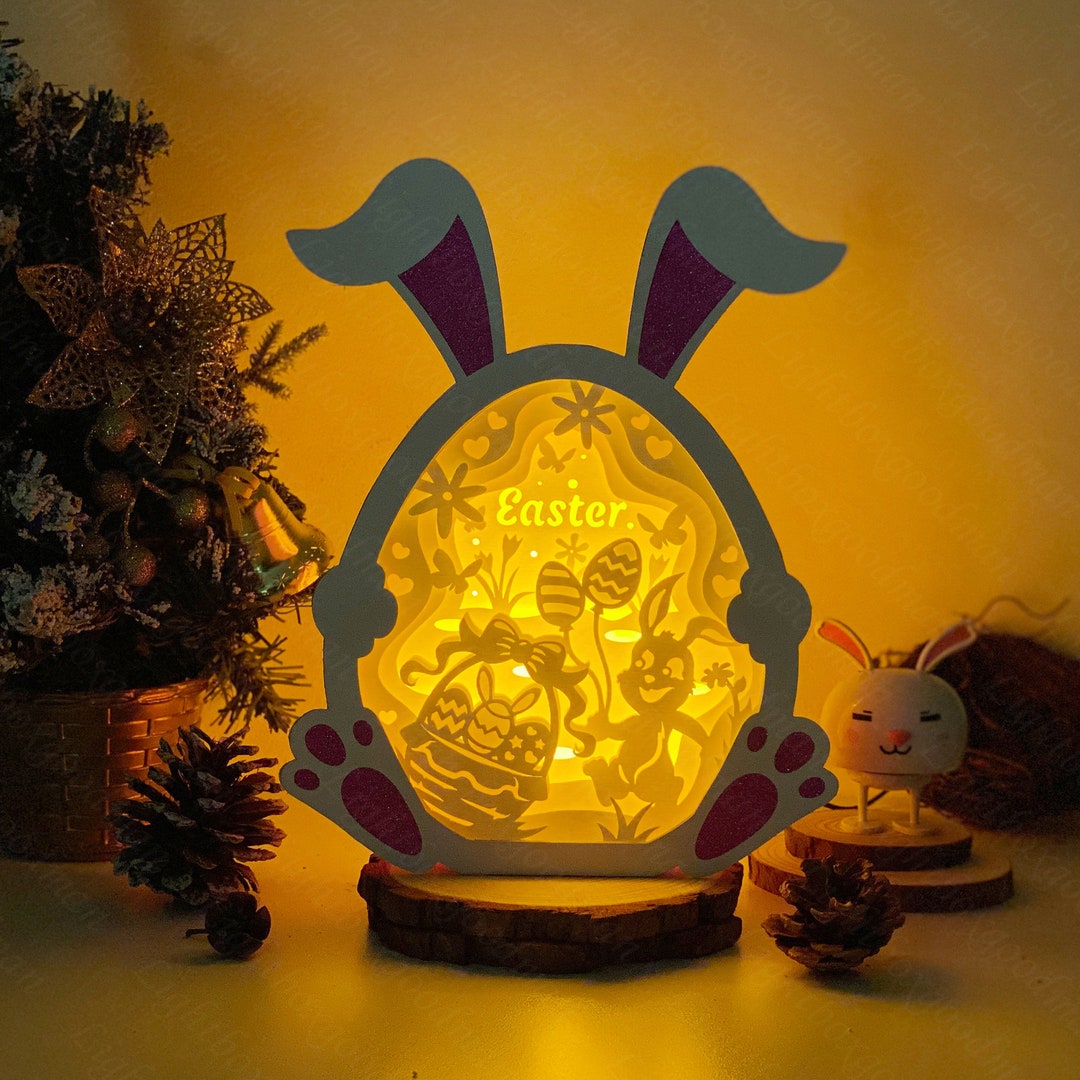 Easter 8 Lanterns Shadowbox, Easter Lightbox PDF, SVG for Cricut ...