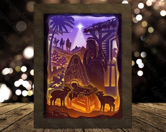 Jesus Shadow Box Svg | Etsy