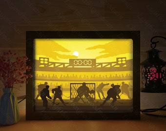 Hockey Shadow Box - Etsy