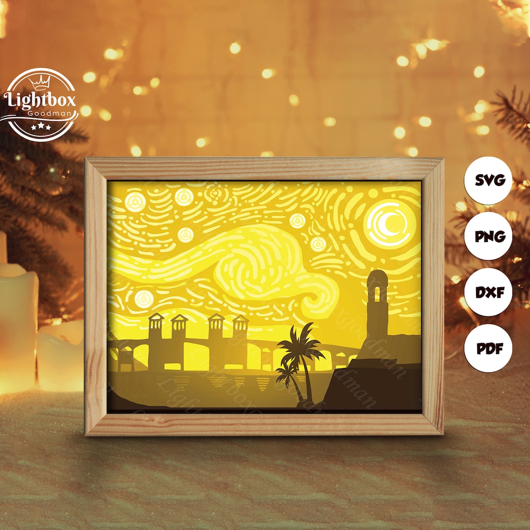 St Florida 3 Shadow Box Files, Paper Cut Light Box Template Files ...