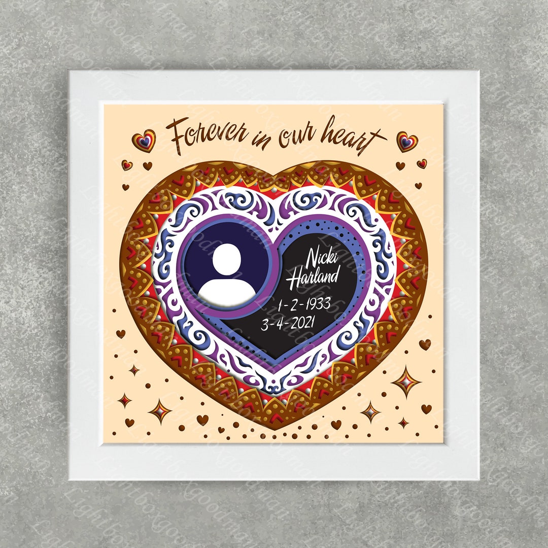 Customize Memorial Day Shadow Box Files, Paper Cut Light Box Template ...