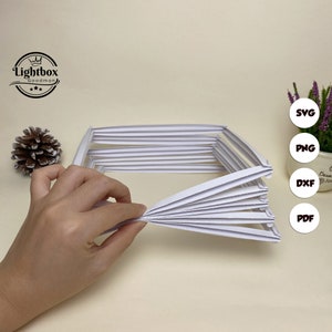 Flexi Paper Spacers Digital File DIY for Square Box, 3D Shadow Box, 3D ...