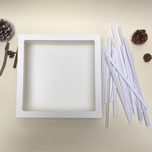 Frame and Spacer Paper Template 20.4x20.4 Cm - Shadow Box Template - 3D ...