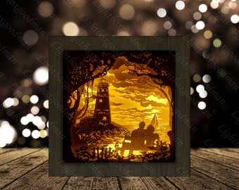 3d Shadow Box Svg | Etsy