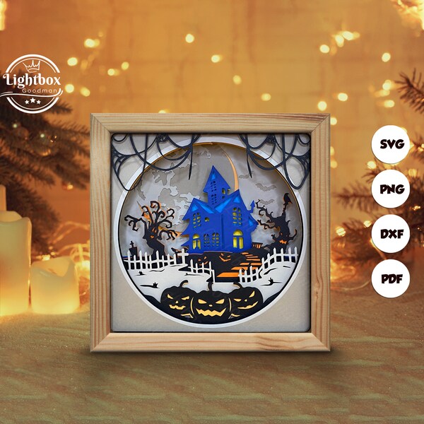 Halloween Light up Shadow Box - Etsy