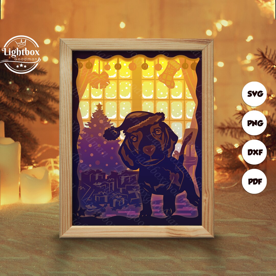 Beagle Shadow Box Files, Paper Cut Light Box Template Files, Shadow Box ...