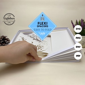 Flexi Paper Spacers Digital File DIY for Rectangle Box, 3D Shadow Box ...