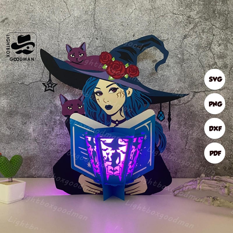 Paper Cutting Light Books - Etsy