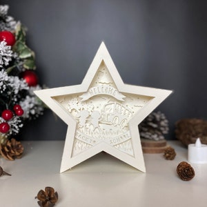 Back to School Star Shadow Box SVG for Cricut Project Star - Etsy