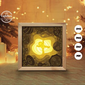 Astronaut Shadow Box Files, Paper Cut Light Box Template Files, Shadow ...