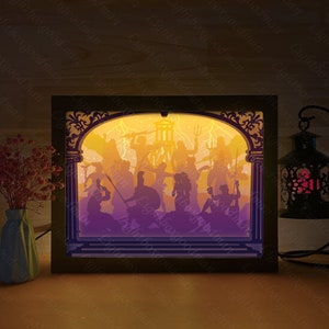 The Olympian Gods Shadow Box Files, Paper Cut Light Box Template Files ...